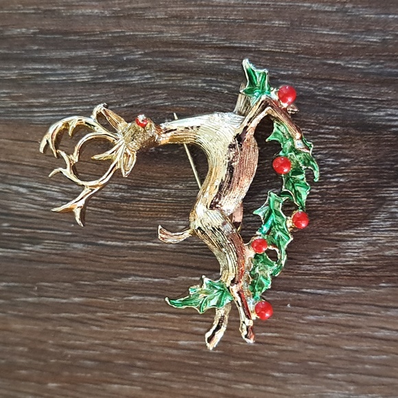 Jewelry | Vintage Reindeer Brooch | Poshmark
